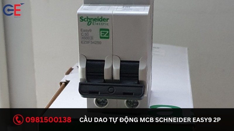 MCB Schneider Easy9 2P, 4.5kA, C curve - Thiết Bị Điện GE