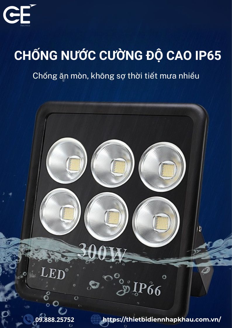 Đèn pha 300W Philips GE LFL03 - Thiết Bị Điện GE