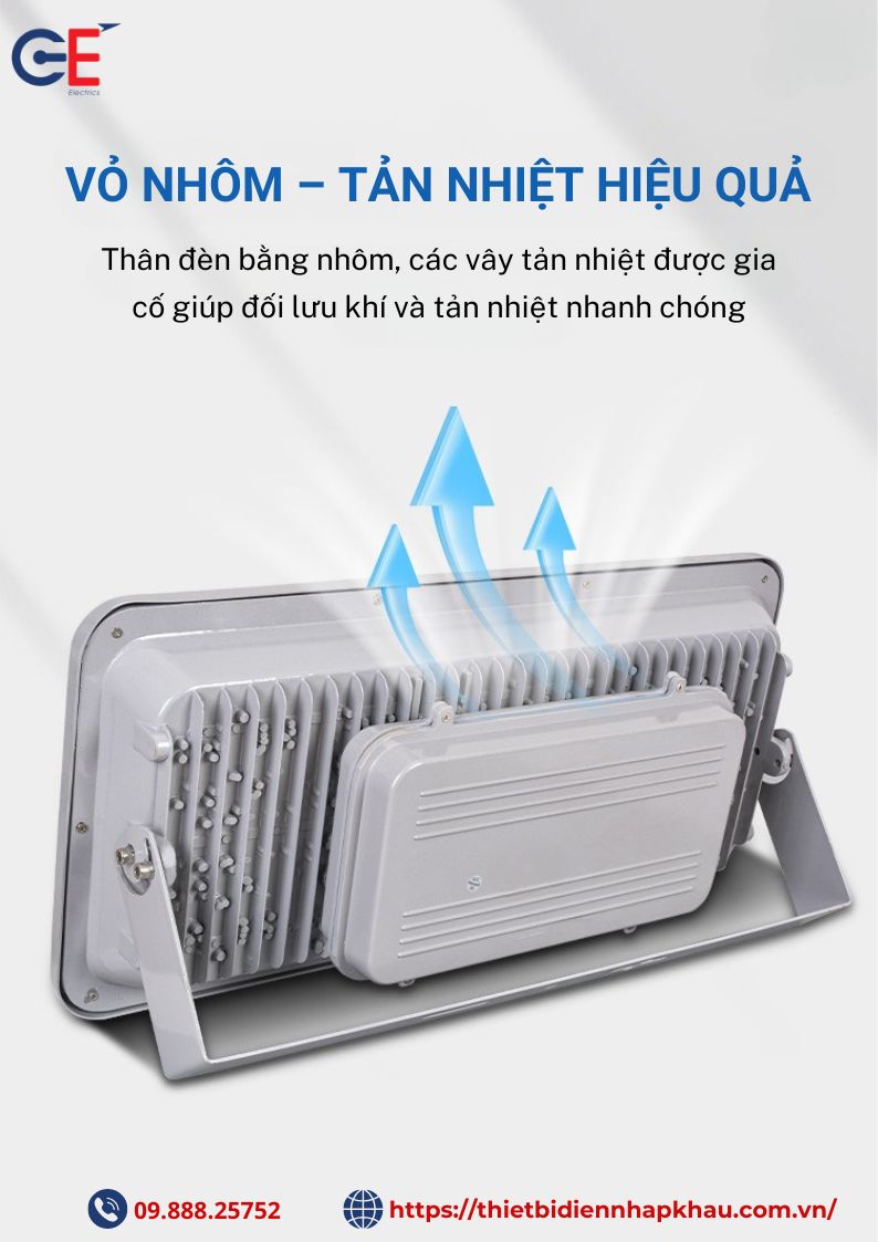 Đèn pha led 30W Philips GE LFL02 - Thiết Bị Điện GE