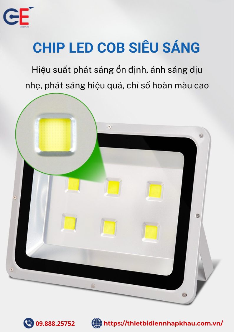 Đèn pha led 200W Philips GE LFL02 - Thiết Bị Điện GE