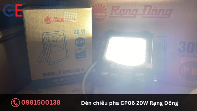Đèn chiếu pha CP06 20W Rạng Đông - Thiết Bị Điện GE
