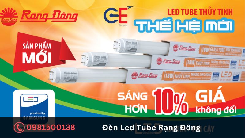 Đèn LED Tube Rạng Đông Chính Hãng - Thiết Bị Điện GE