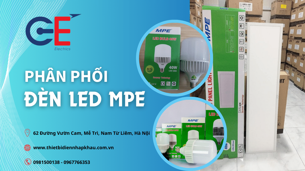 Phân Phối Đèn LED MPE Chính Hãng - Thiết Bị Điện GE