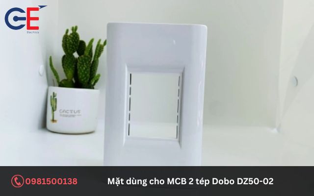 Mặt dùng cho MCB 2 tép Dobo DZ50-02 - Thiết Bị Điện GE
