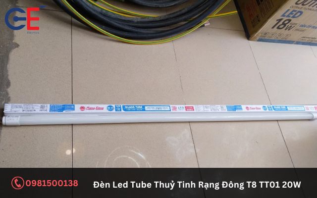 Đèn Led Tube Thuỷ Tinh Rạng Đông T8 TT01 20W - Thiết Bị Điện GE